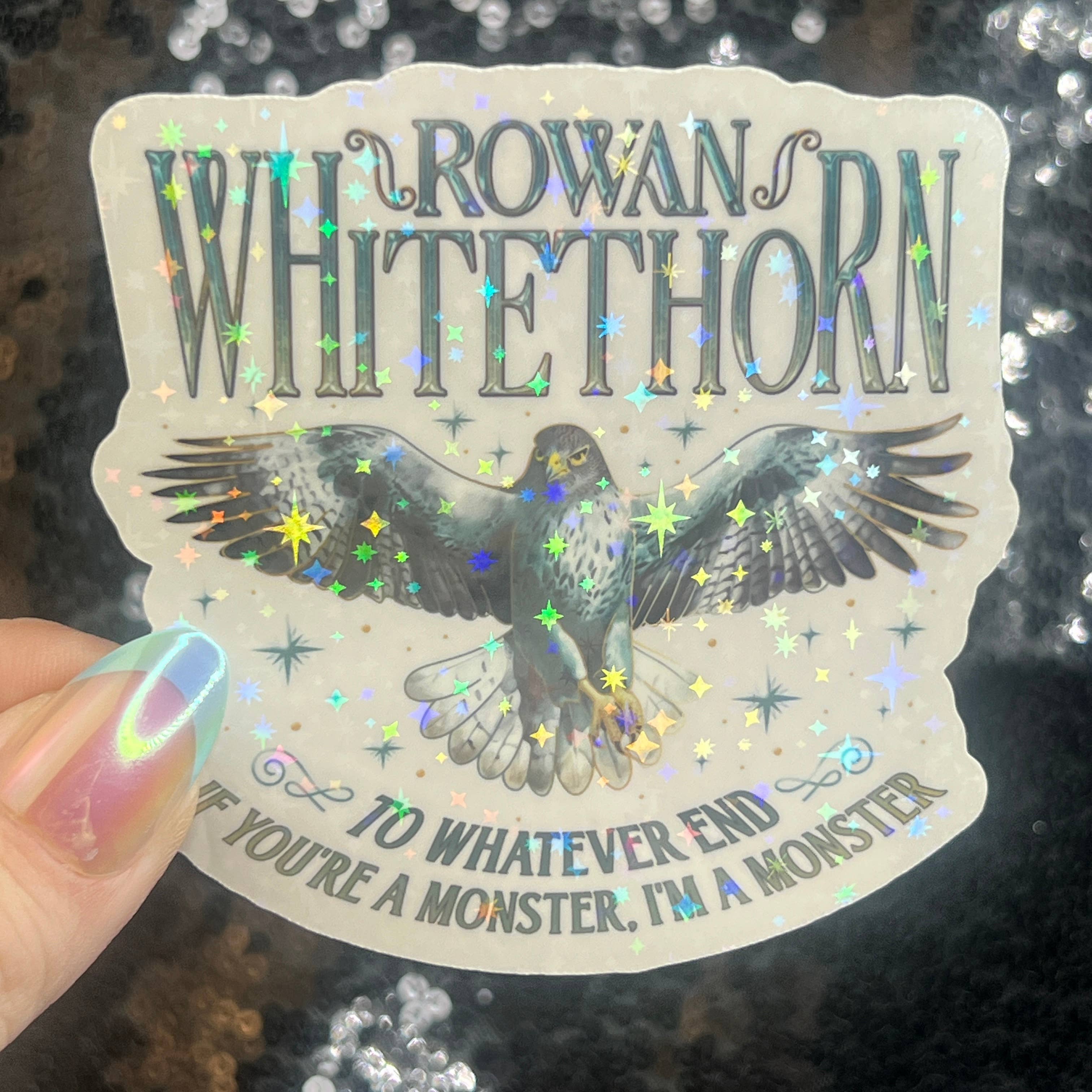 Rowan Whitethorn Throne of Glass Holographic Sticker – Relume