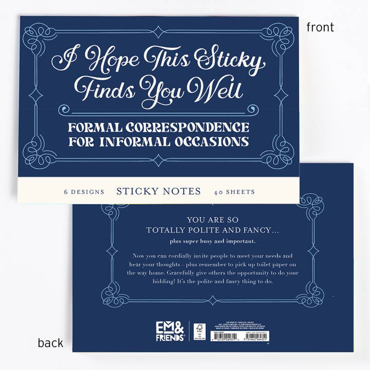 Formal Sticky Notes Packet – Relume