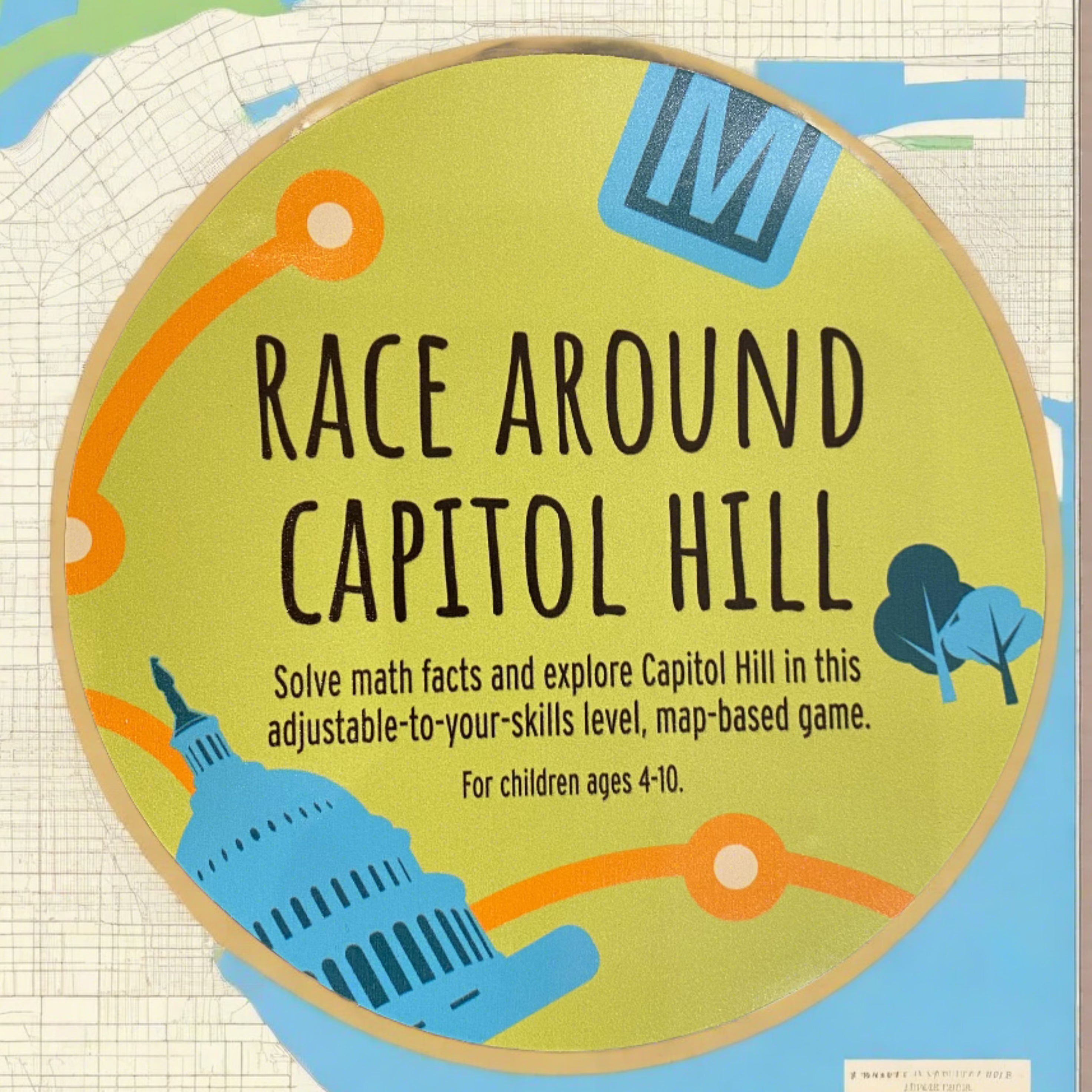 Race Around Capitol Hill Board Game – Relume