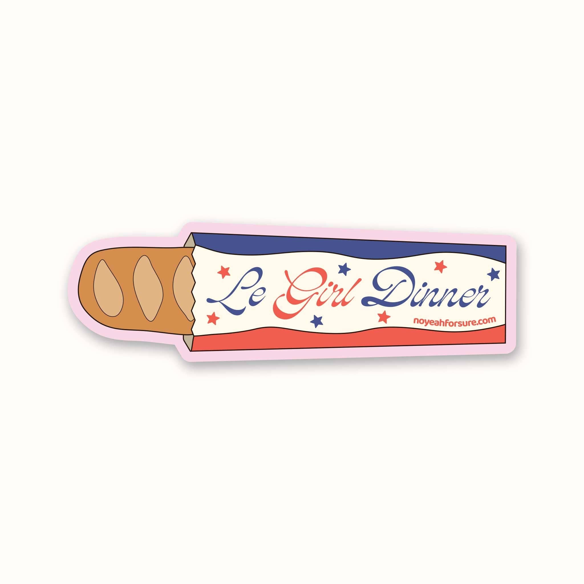 Girl Dinner Baguette Sticker – Relume