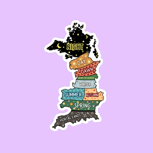Courts Map ACOTAR Velaris Bookish Sticker – Relume