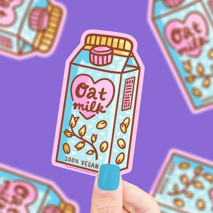 Oat Milk Carton Vinyl Sticker – Relume