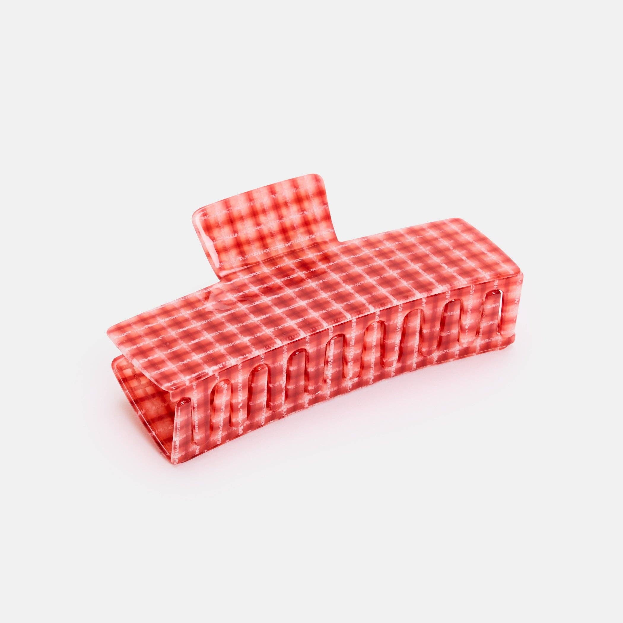 Jumbo Box Claw in Red Plaid – Relume