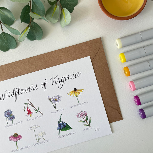 Wildflowers of Virginia | Recycled Cardstock Print – Relume